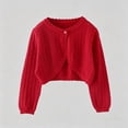 BCSIOAOI Girls Coat,Cropped Single Button Closure Knit Shrug Cardigan ...