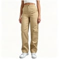 BCSIOAOI Pants for Women,High Waist Straight Leg Loose Cargo Pants with ...