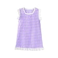 BCSIOAOI Tank Dress,Gingham Check Sleeveless Shift Dress with Ruffle ...