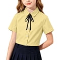 BCSIOAOI Toddler Girls Summer Shirt,Back to School Peter Pan Collar ...