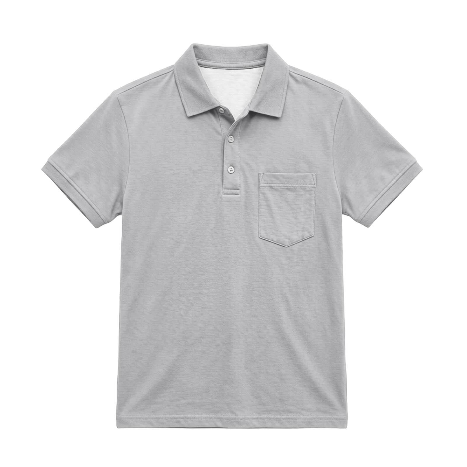 BCSIOAOI Toddler Kids Boys Shirts,Lapel Collar Chest Pocket Short ...