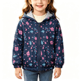 BCSIOAOI Toddler Kids Coat,Hooded Full-Zip Elastic Cuffs Graphic ...