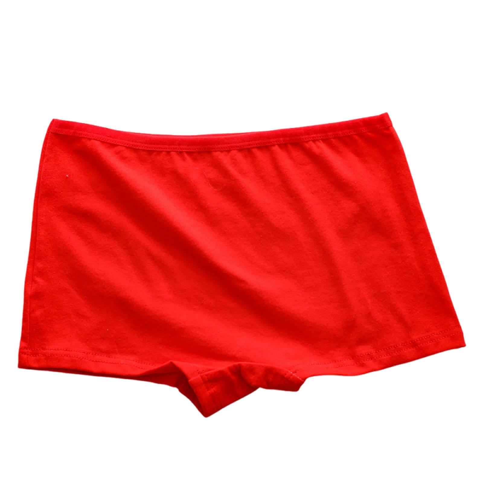 BCSIOAOI Underwear Kids Girls,Cotton Soft Stretchy Solid Color Boxer ...