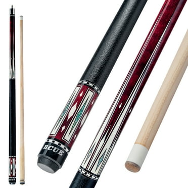 OKKO B-4 Pool Cue Stick Set, 58”, 13mm Tip, Canadian Maple, 21oz with ...