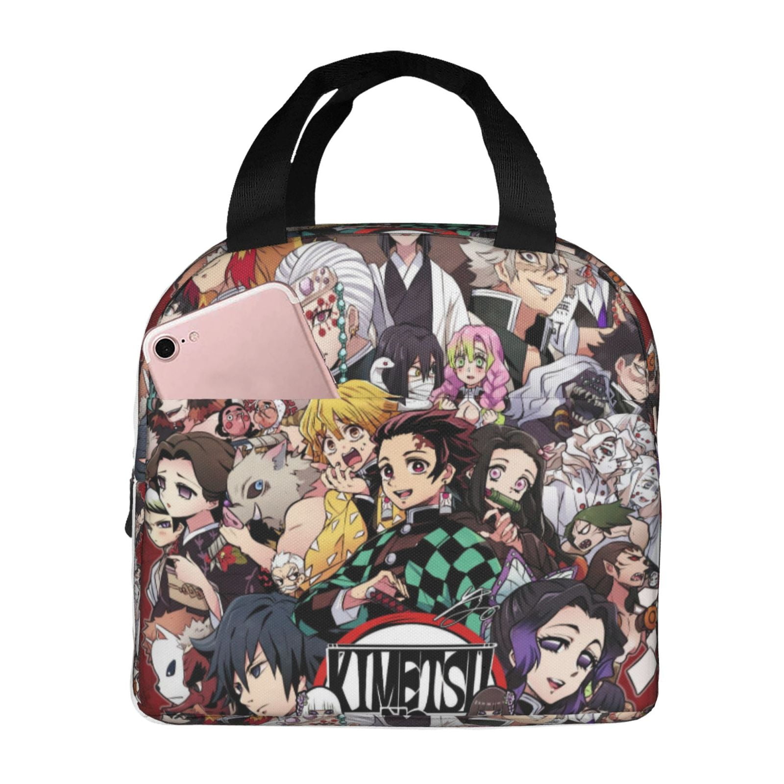 BCVXVAI Anime Demon Slayer Lunch Box Portable Insulated Cooler Lunch ...