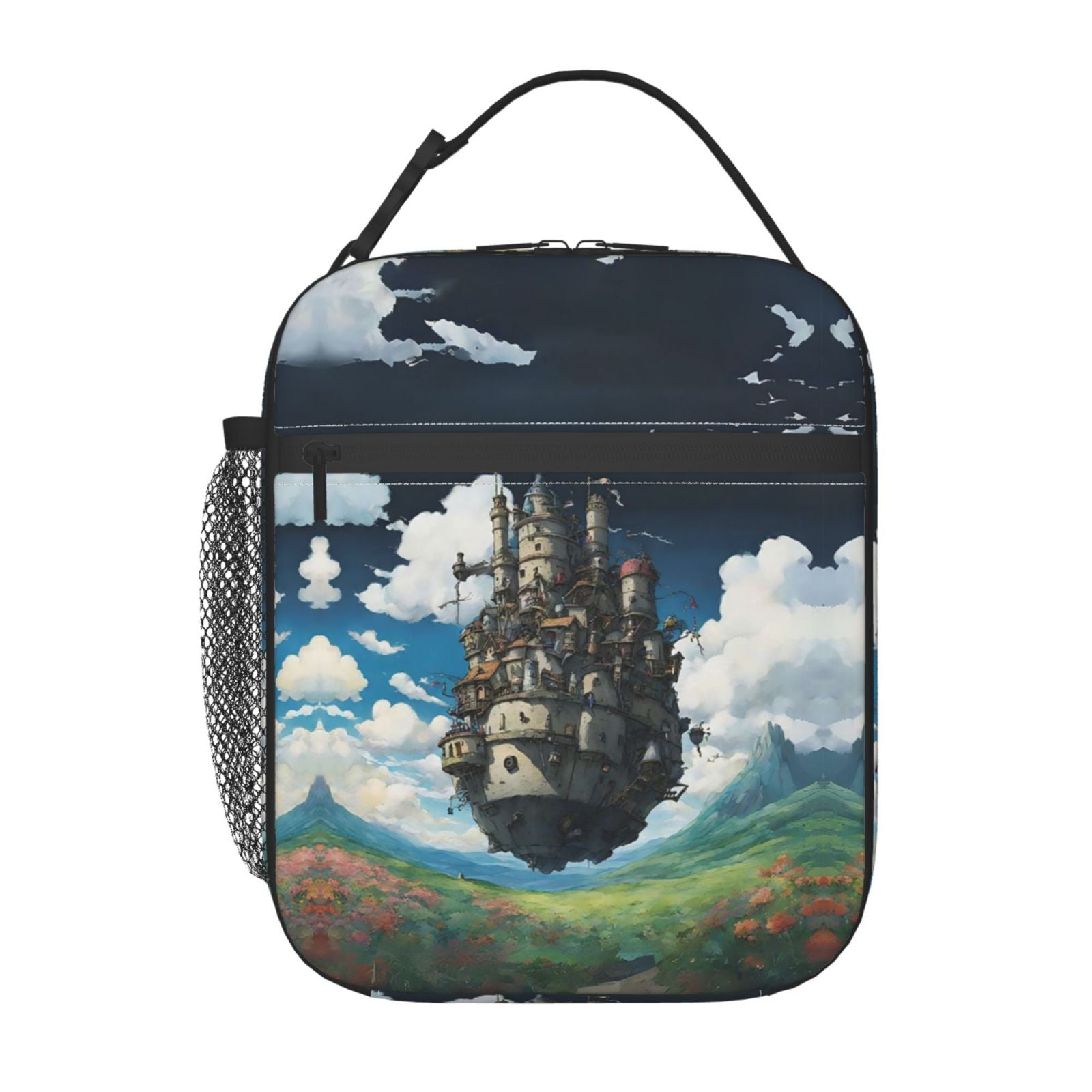 BCVXVAI Anime Howls Moving Castle Lunch Bag Reusable Small Lunch Box ...