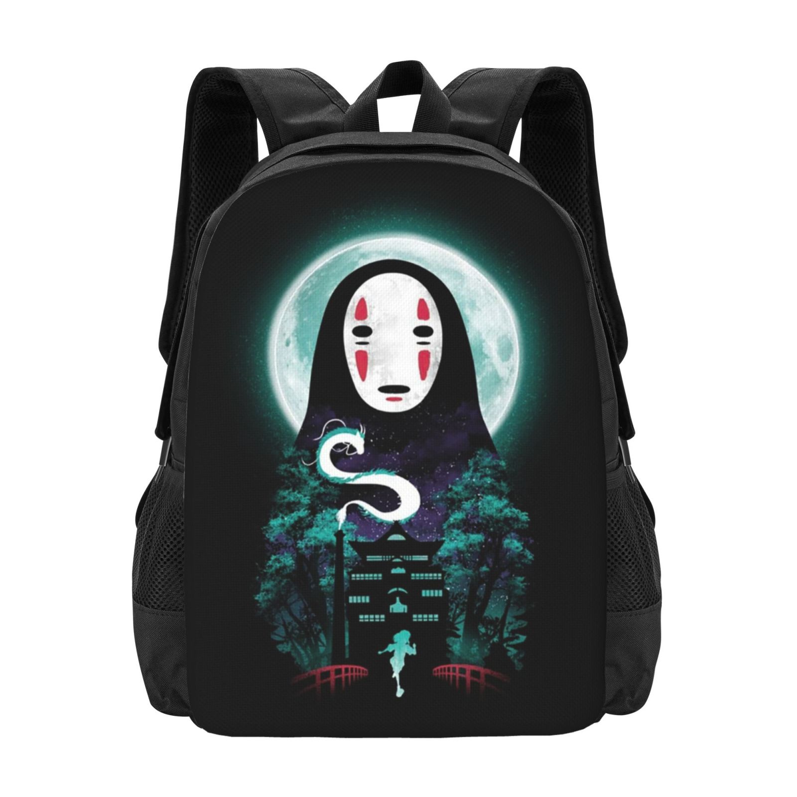 BCVXVAI Anime Spirited Totoro Away Backpacks with Cartoon Front Print ...