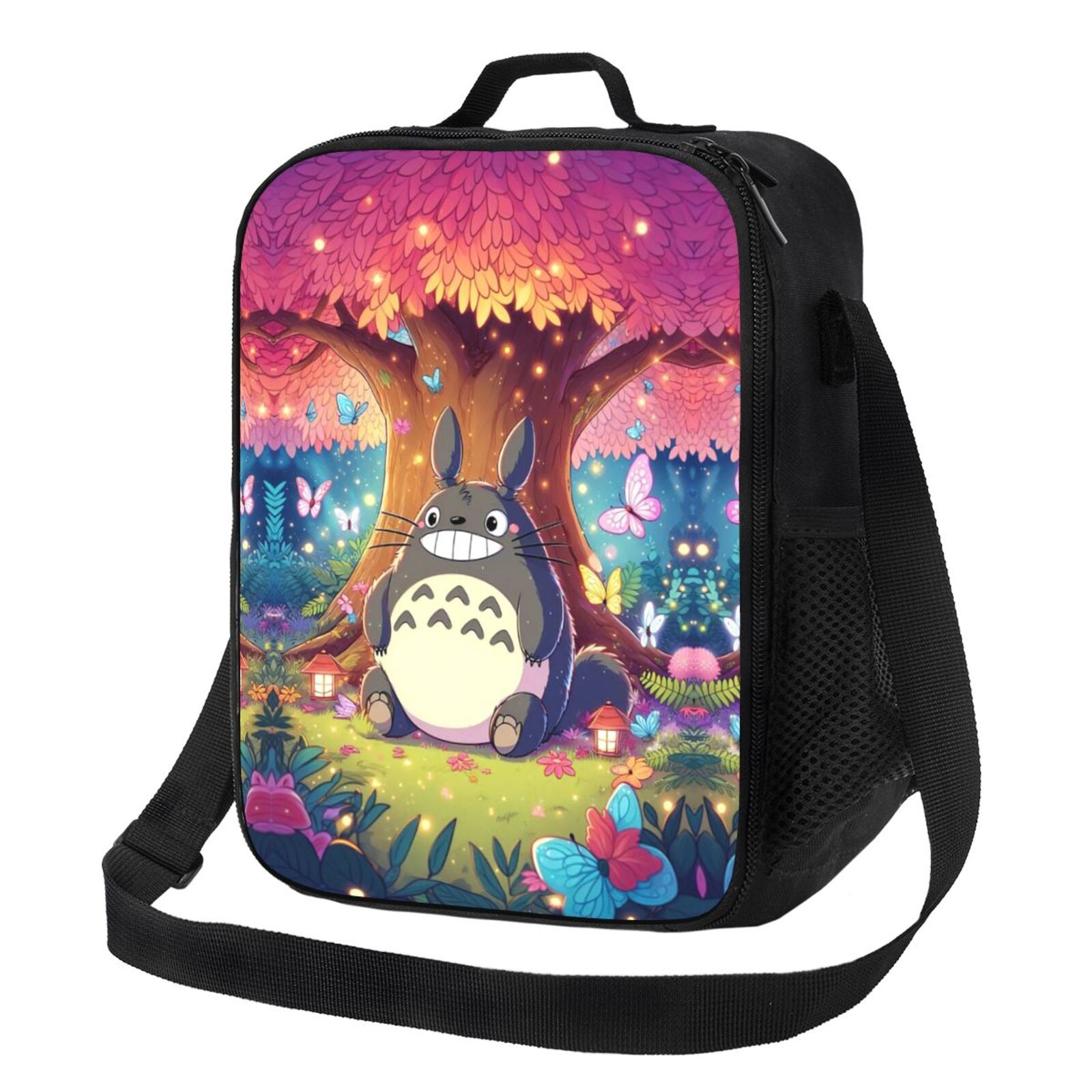 BCVXVAI Anime Spirited Totoro Away Lunch Box Insulated With Adjustable ...