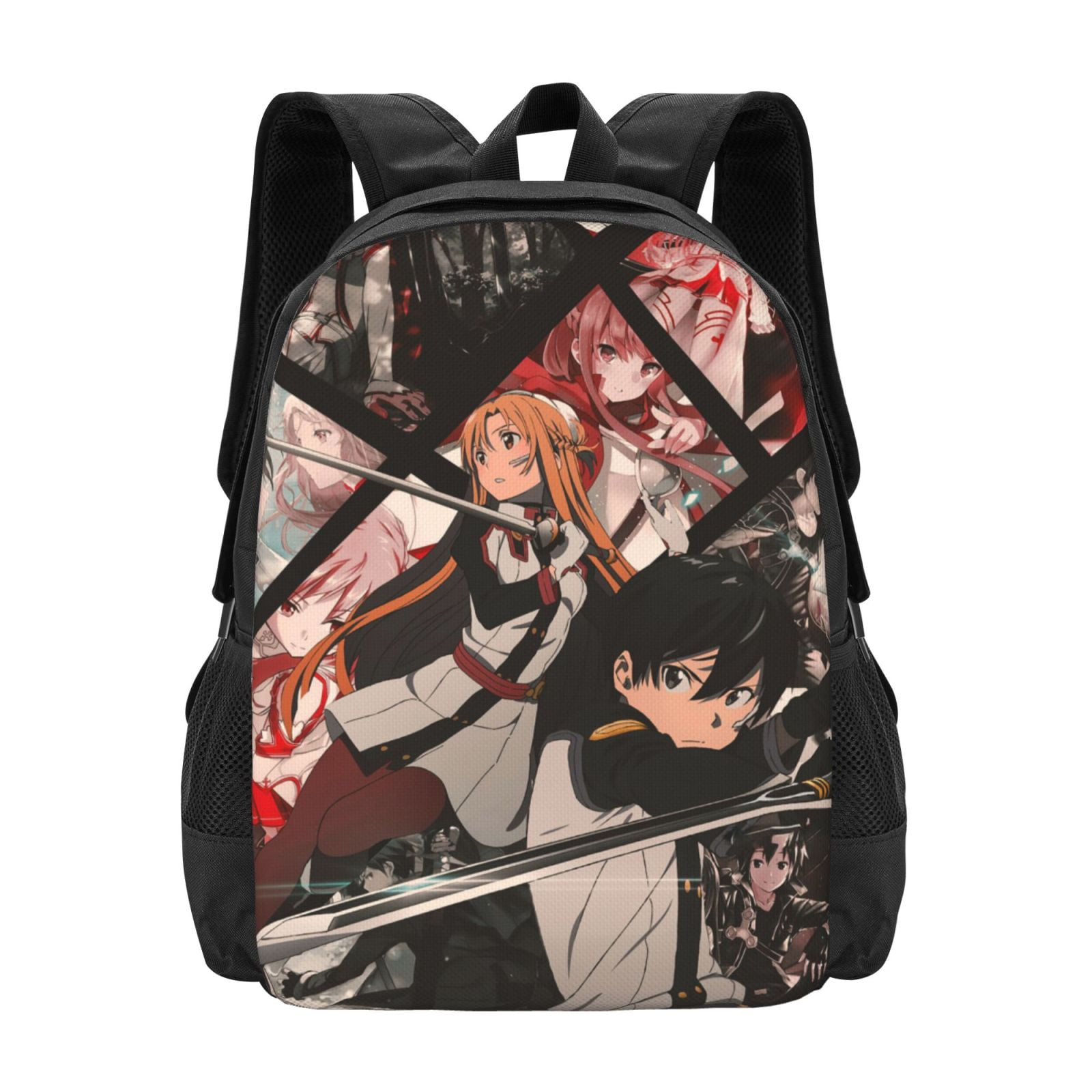 BCVXVAI Anime Sword Art Online Backpacks with Cartoon Front Print ...