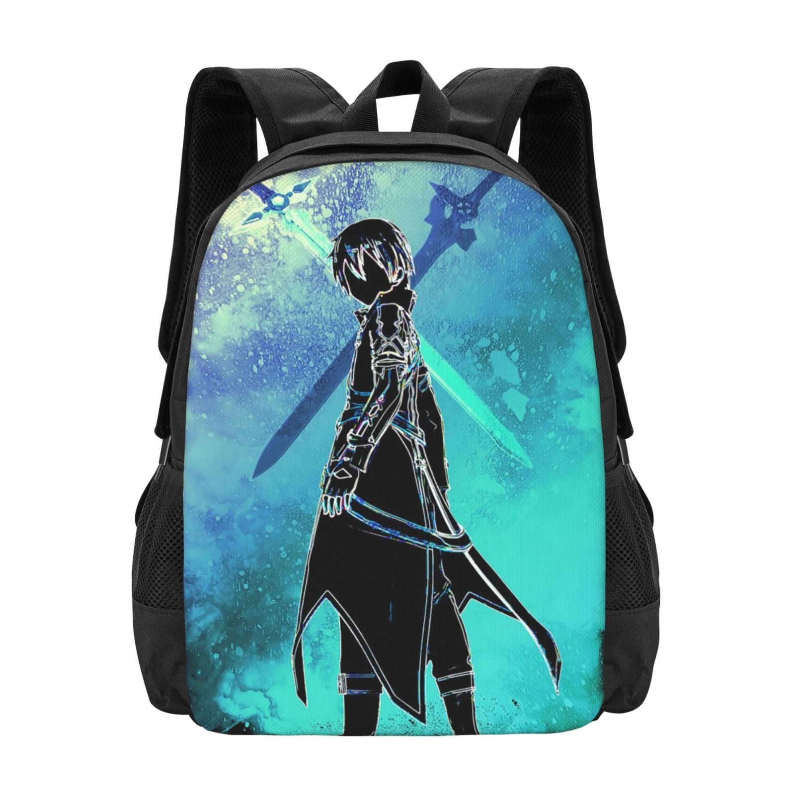 BCVXVAI Anime Sword Art Online Backpacks with Cartoon Front Print ...