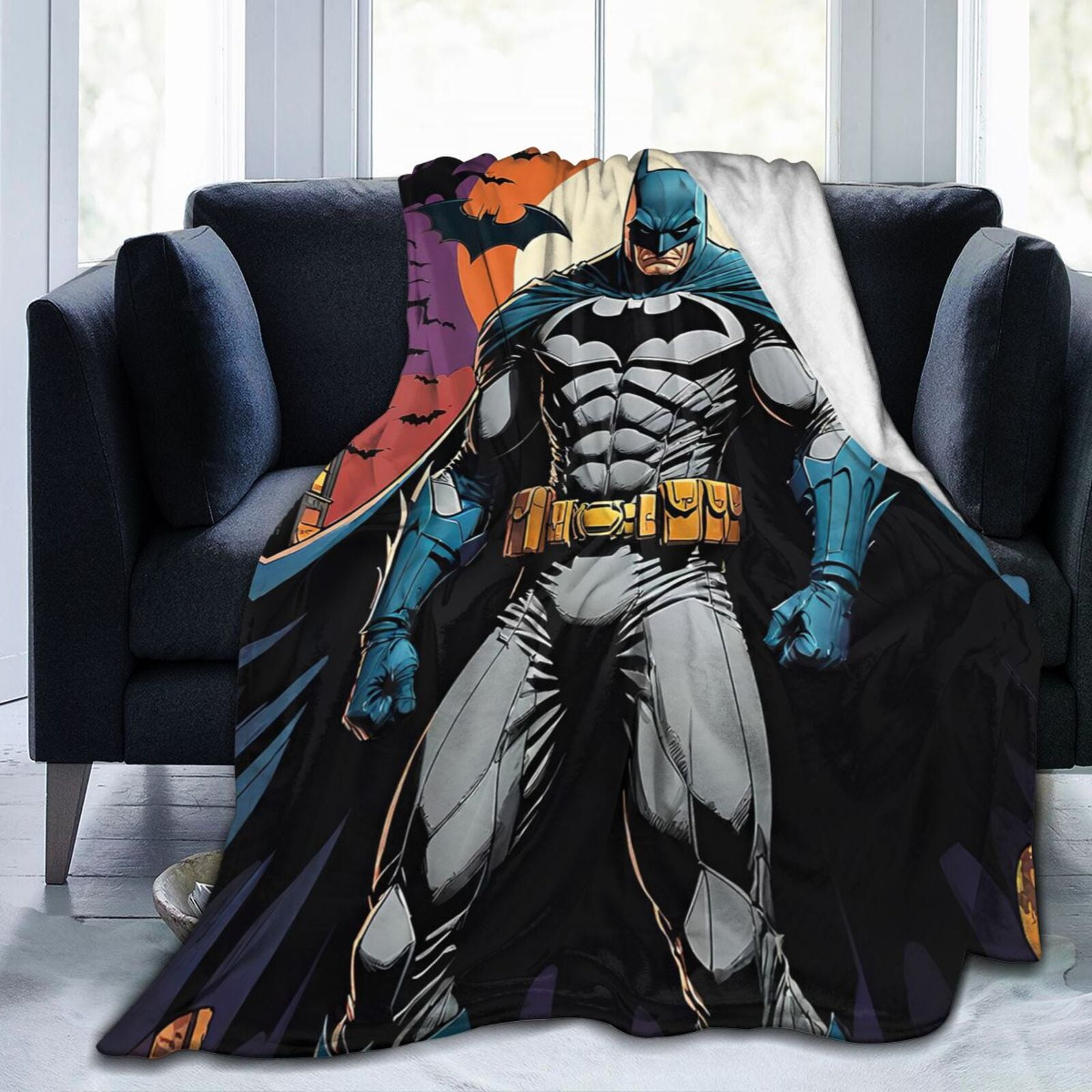 BCVXVAI Batman Blanket Soft Cozy Flannel Throw Blankes Lightweight Sofa ...