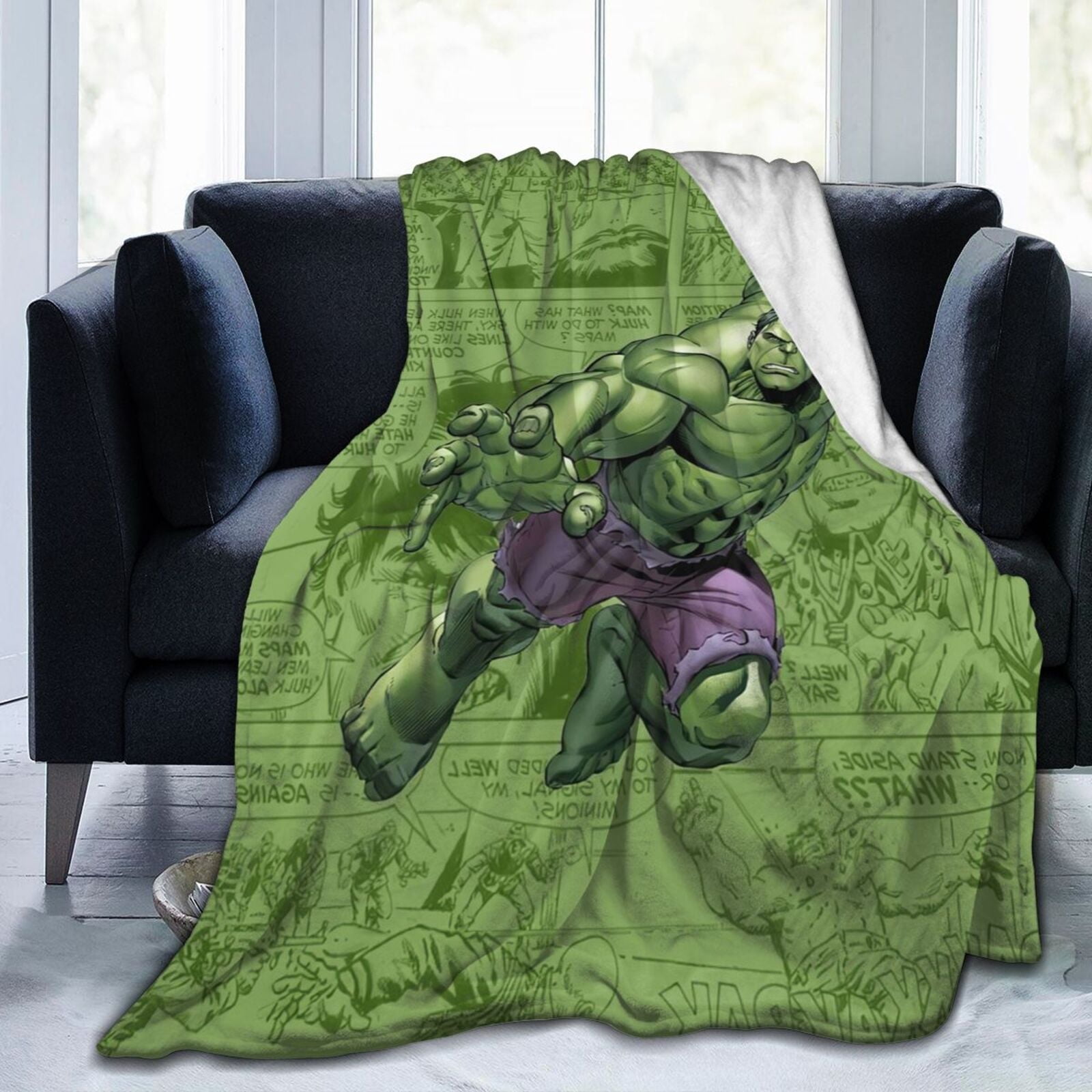BCVXVAI Hulk Blanket Soft Cozy Flannel Throw Blankes Lightweight Sofa ...