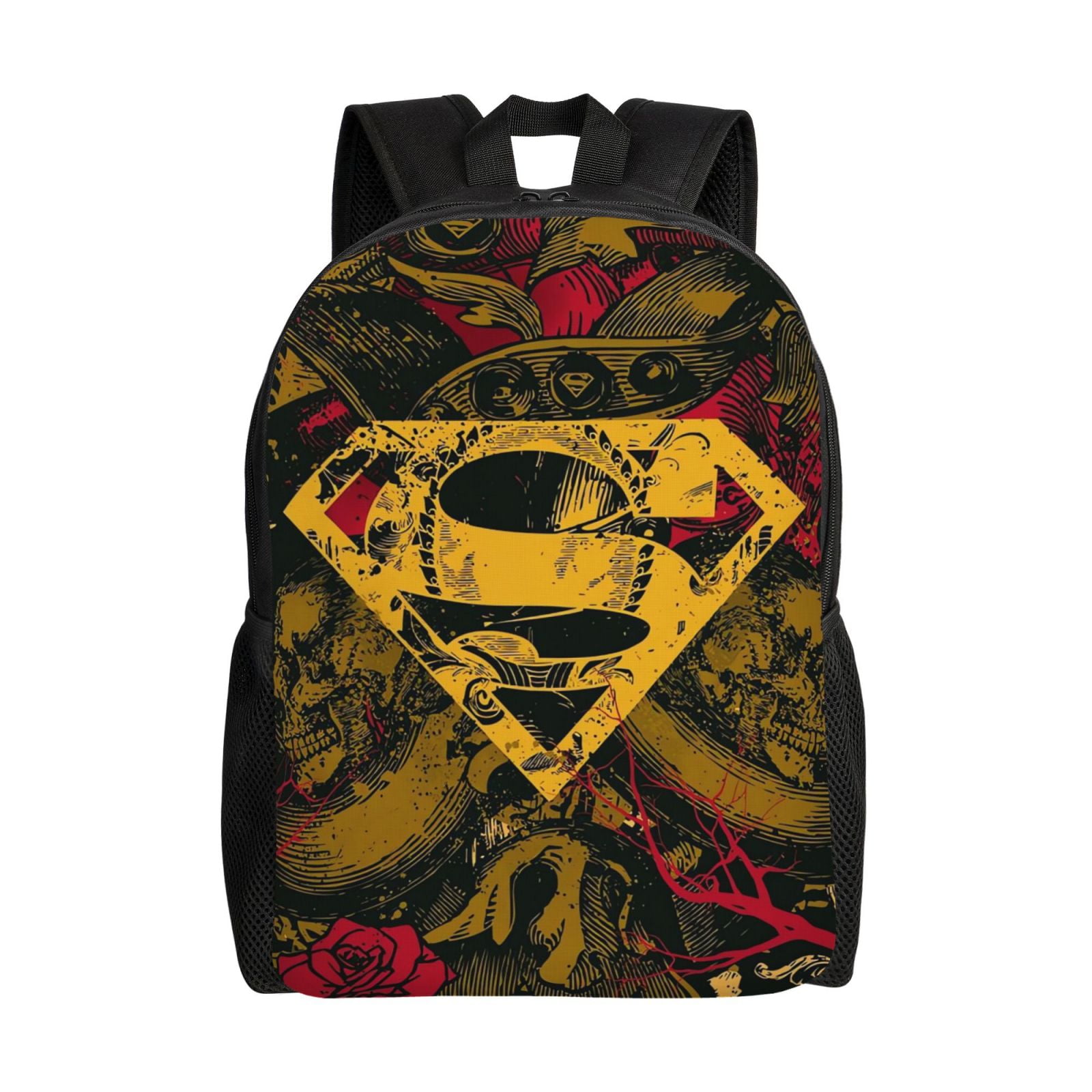 BCVXVAI Superman Backpack with Full Front Print, Lightweight Oxford ...