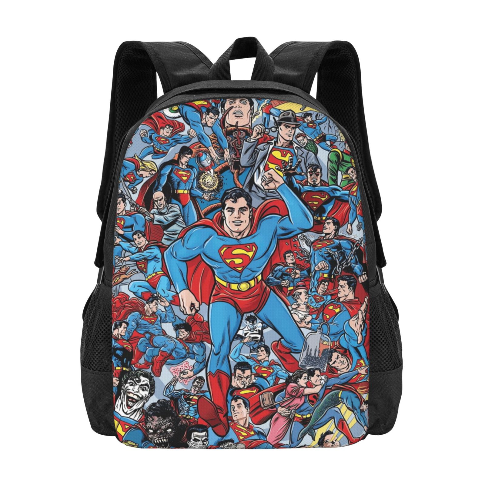 BCVXVAI Superman Backpacks Cartoon Cute Travel Backpack Lightweight ...