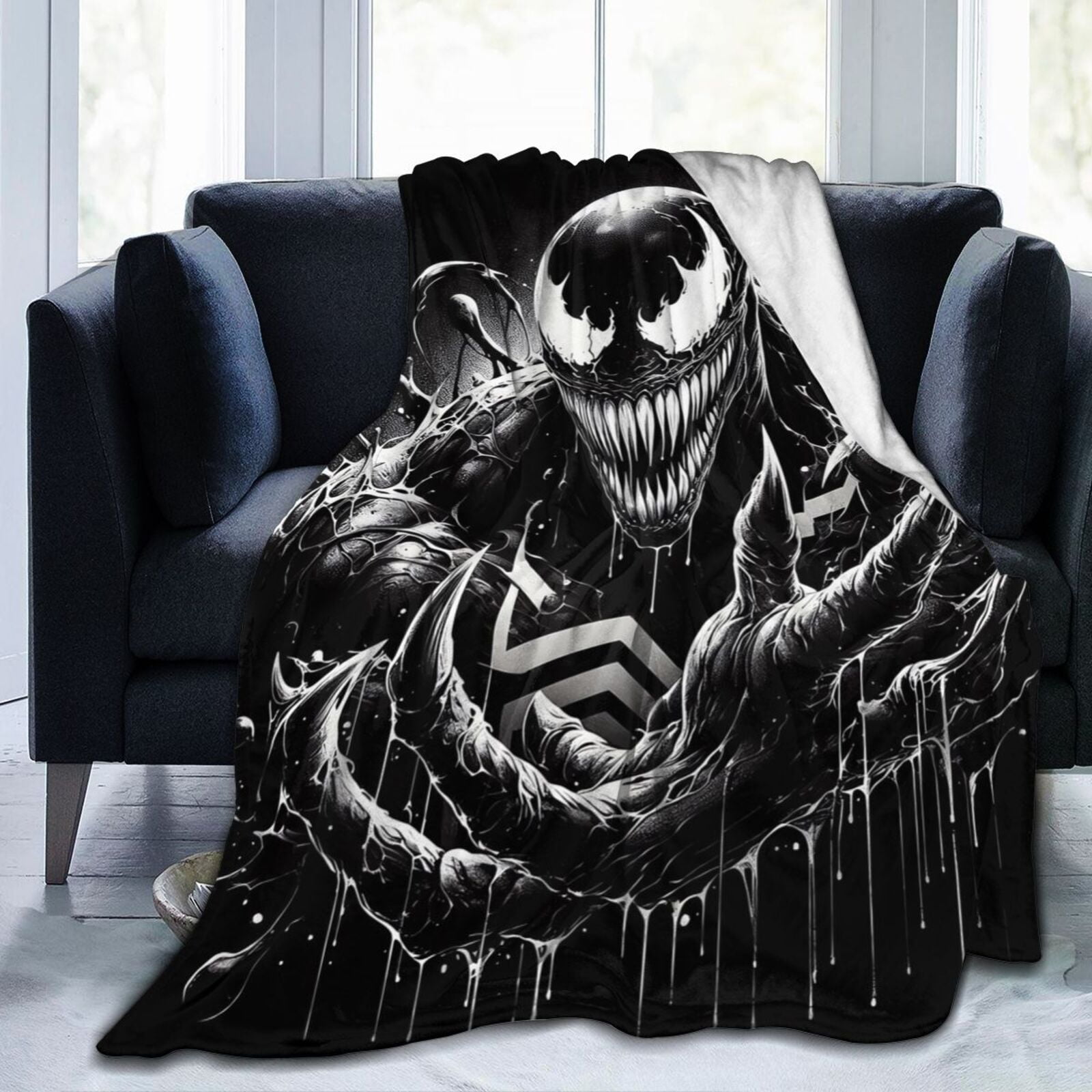 BCVXVAI Venom Blanket Soft Cozy Flannel Throw Blankes Lightweight Sofa ...