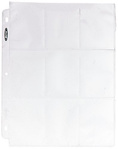 BCW 100 9-Pocket Plastic Sheets - Walmart.com