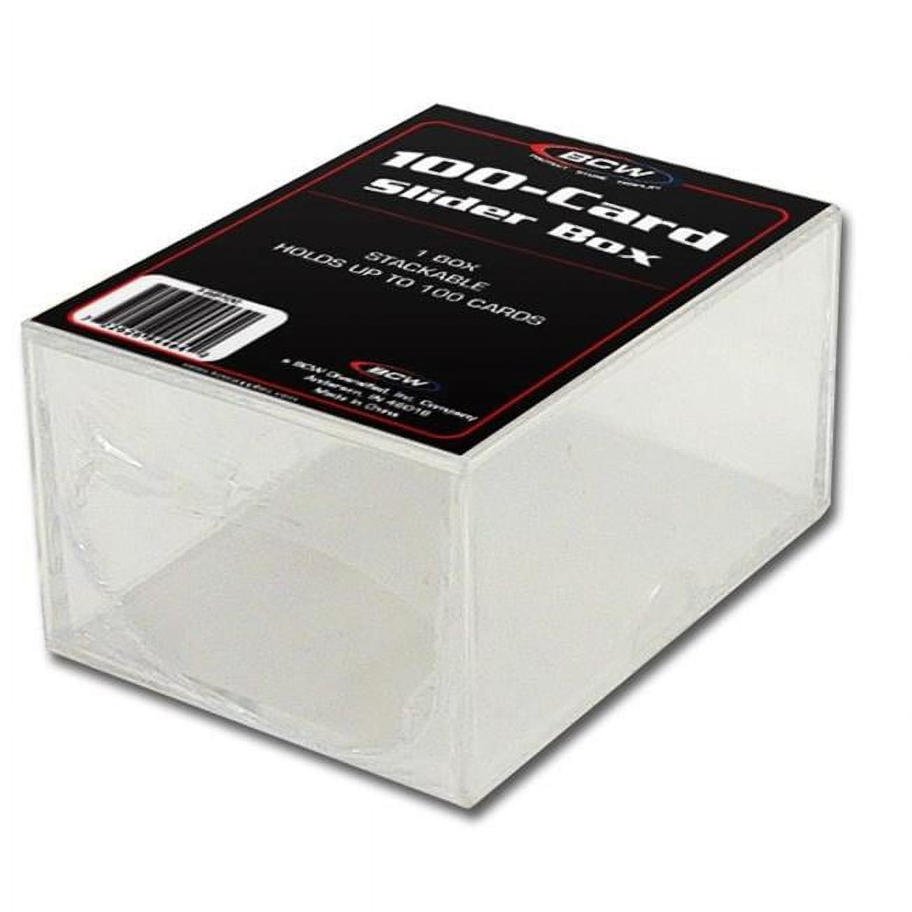 BCW 2-Piece Slider Box - 100 Card - Walmart.com