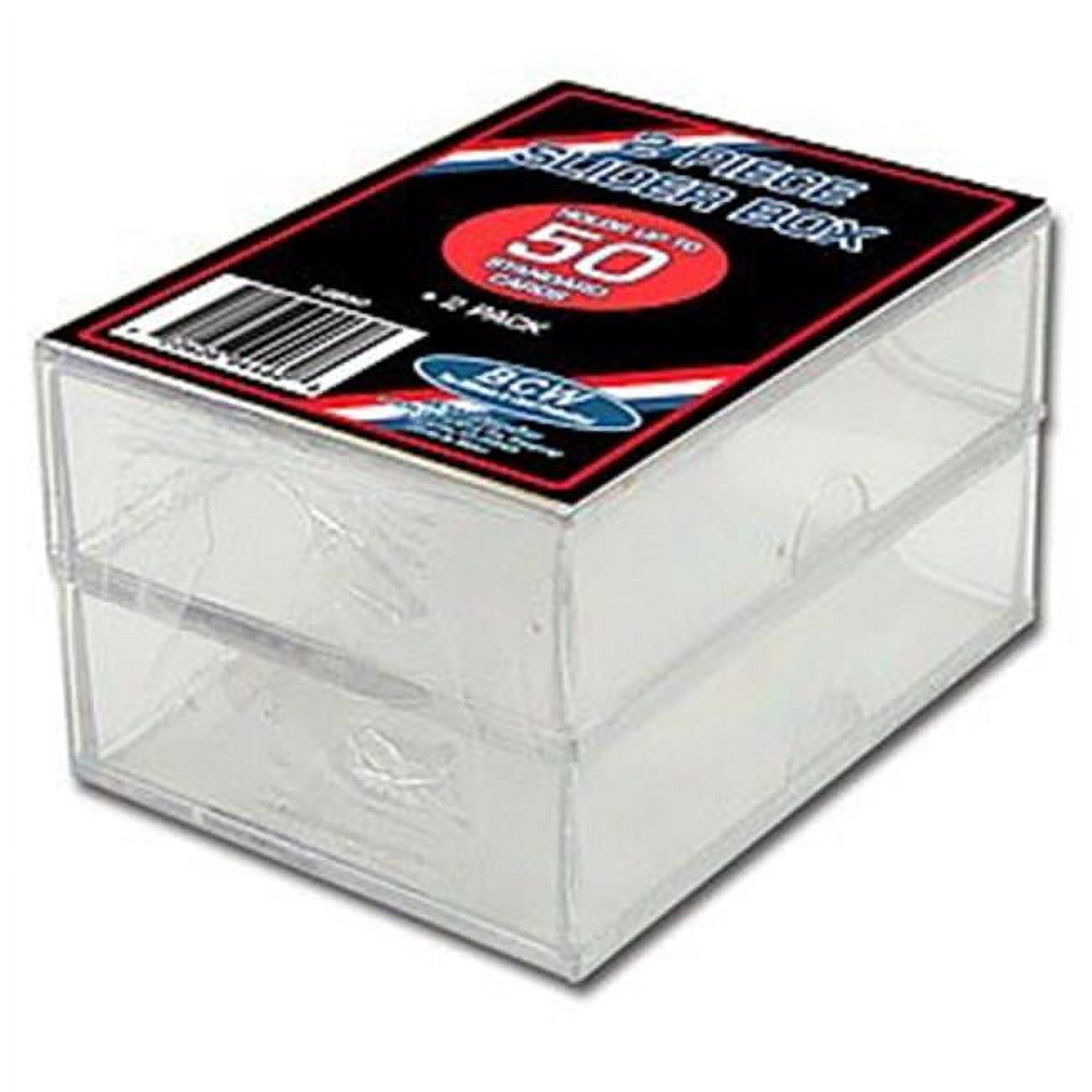 BCW 2-Piece Slider Box - 50 Card (2-Pack) - Walmart.com