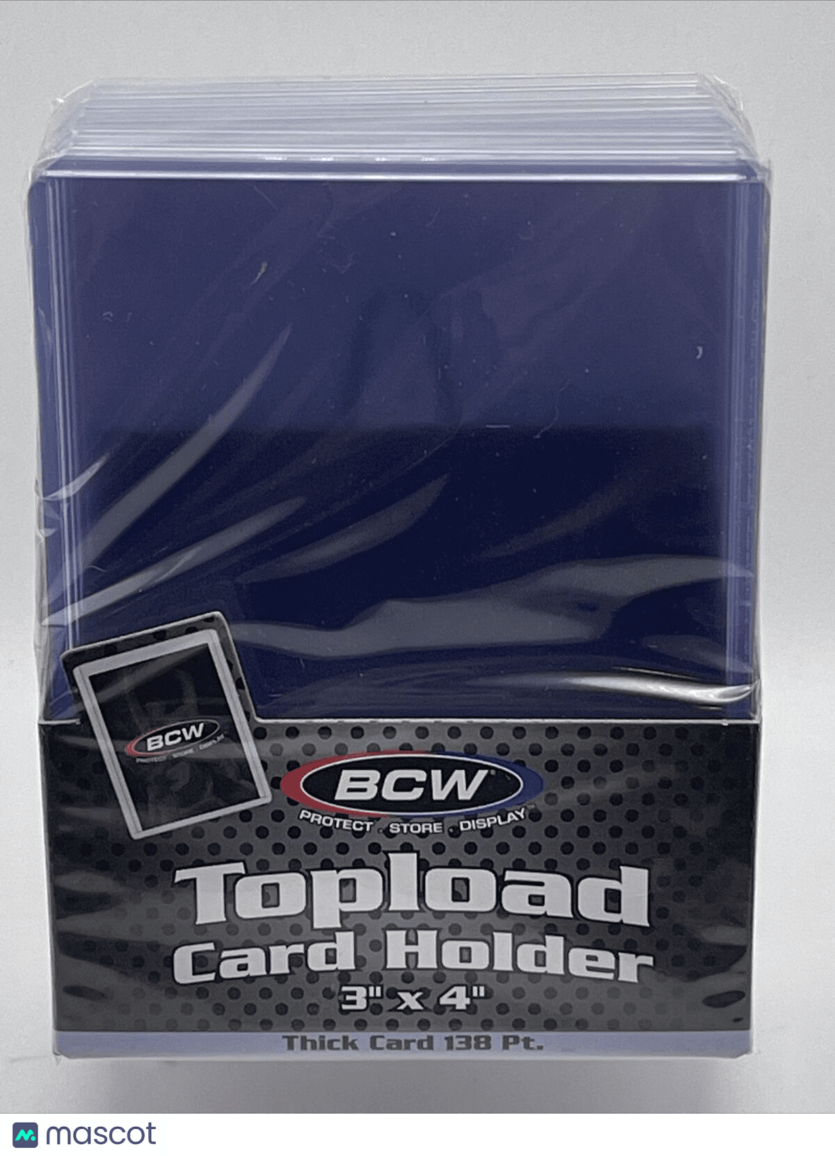 BCW 3X4 Thick Card Toploaders 1 Pack of 10 for up to 138pt Cards ...