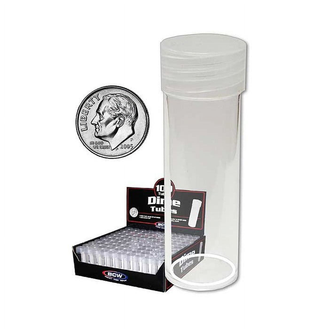 BCW Coin Tubes - Dime - Walmart.com