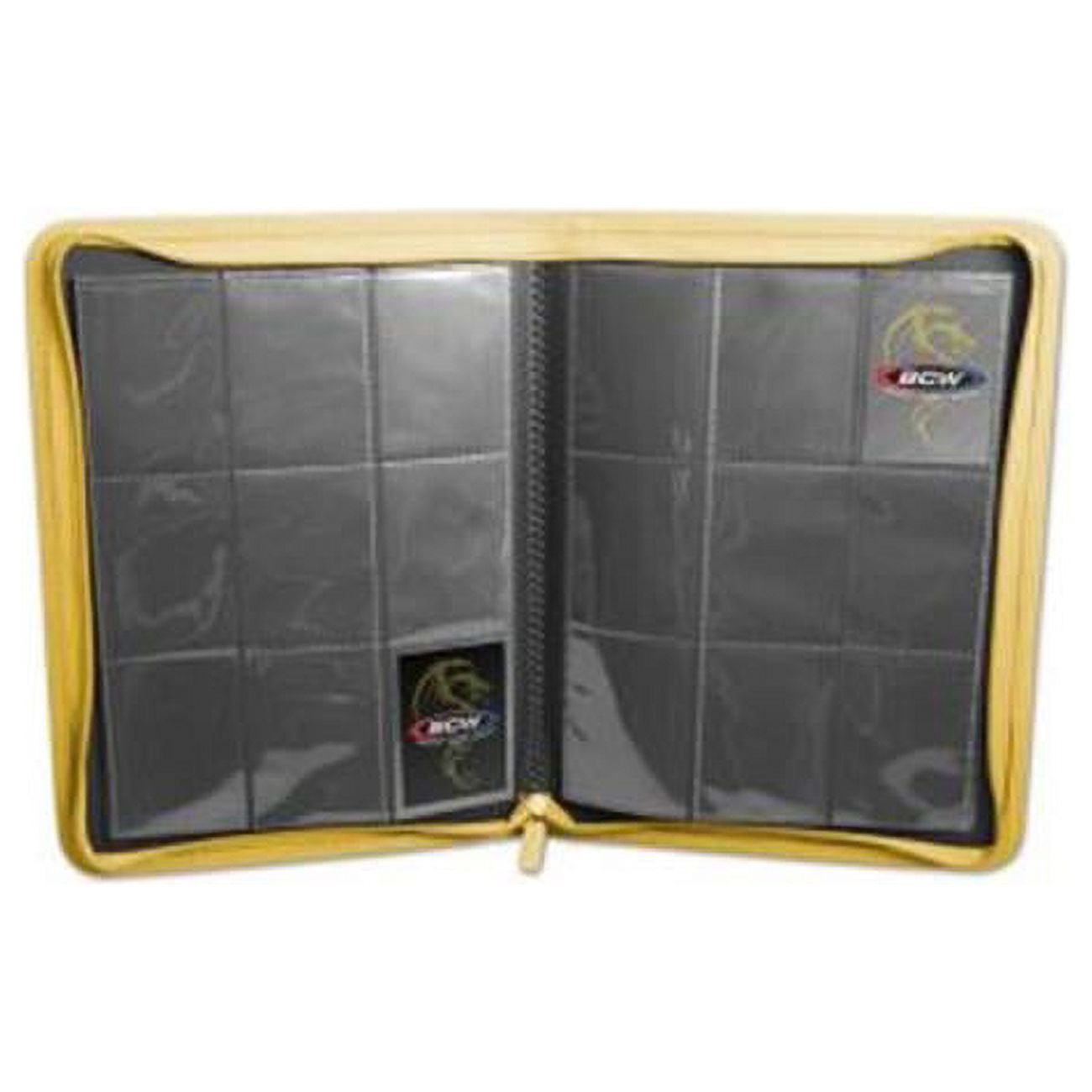 BCW Diversified BCDZF9LXYLW Zipper Folio 9 Pocket LX Album, Yellow ...
