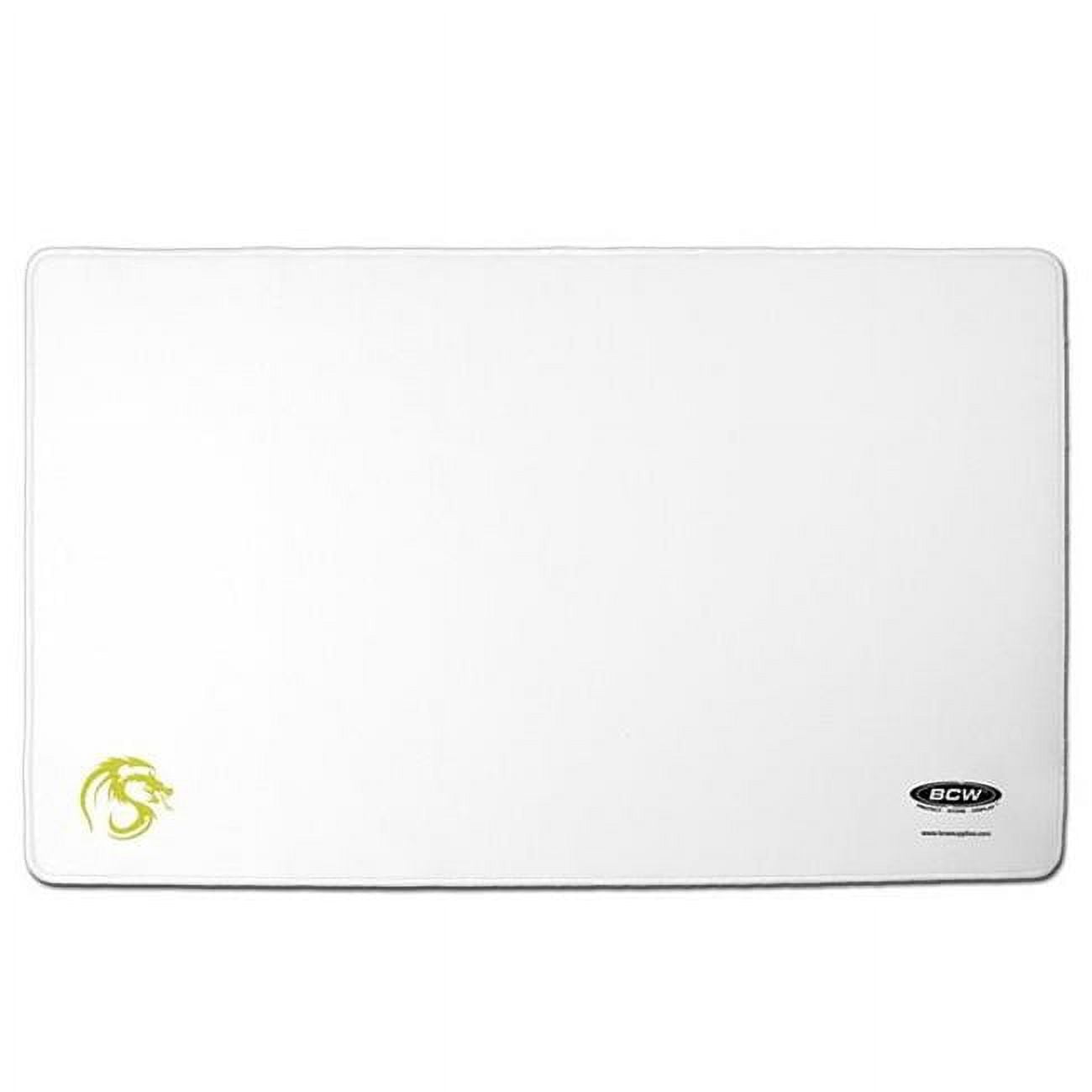 BCW Supplies White Playmat w/Stitched Edging (24" x 13") New - Walmart.com