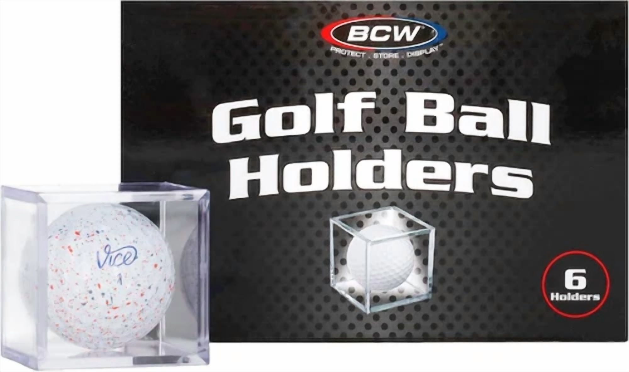 BCW Golf Ball Square - Holder & Display Case (Box of 6 Cubes) - Walmart.com