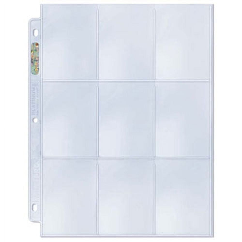 BCW Pro 9-Pocket Pages - Protective Trading Card Sheets, Top Loader ...