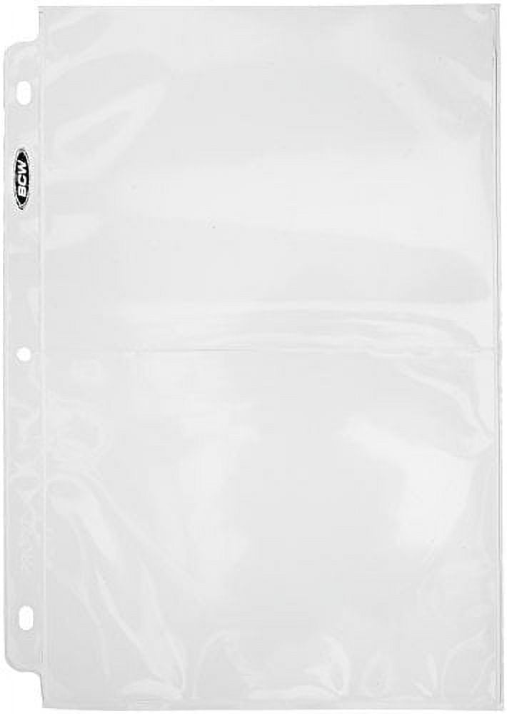 BCW Protective Pages 2 Pocket 7 1/8" x 5 1/2" (100 pages per box ...