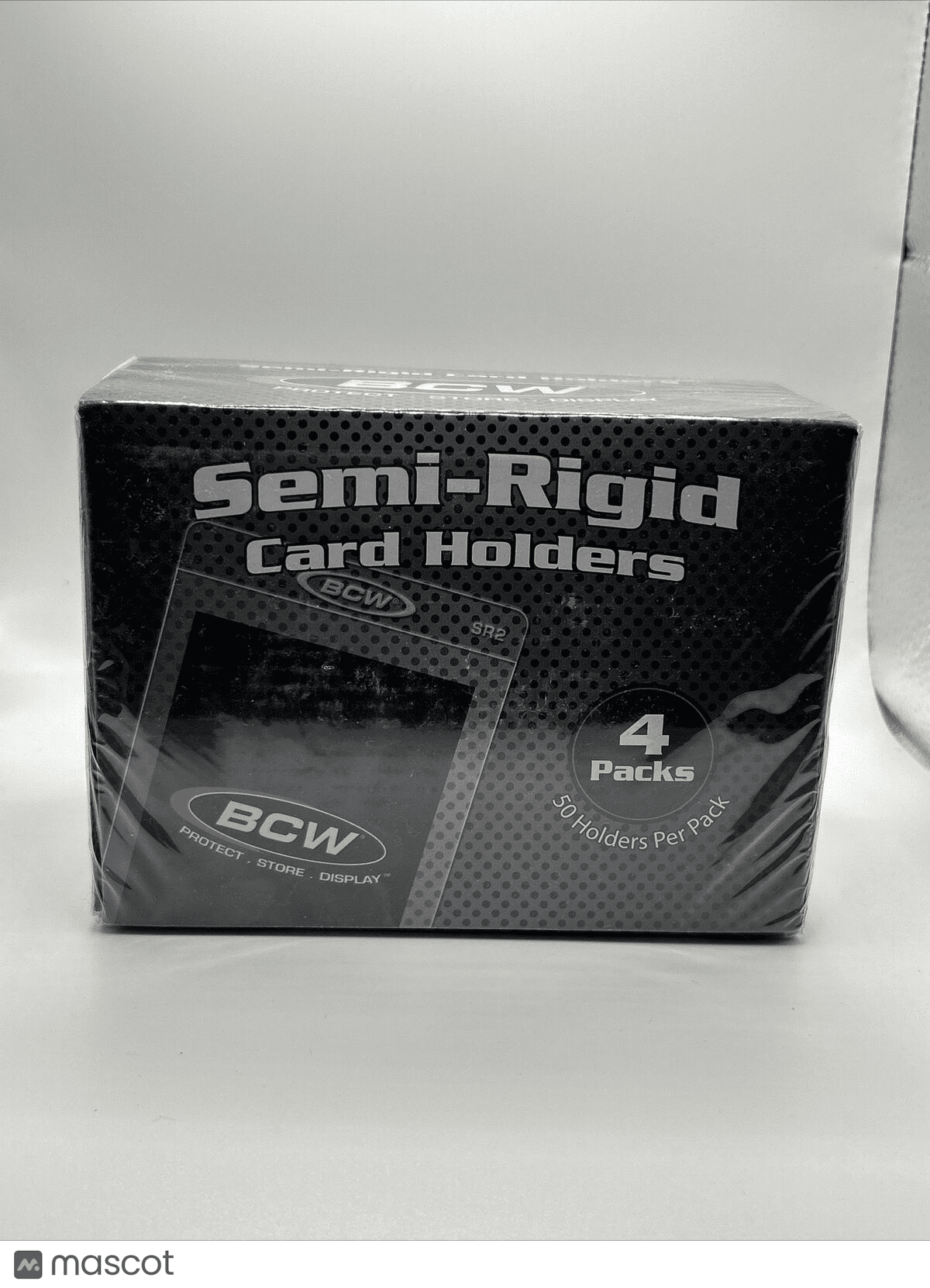 BCW Semi-Rigid Card Holders #2 Box with 4 Packs of 50 Sleeves, 200 ...