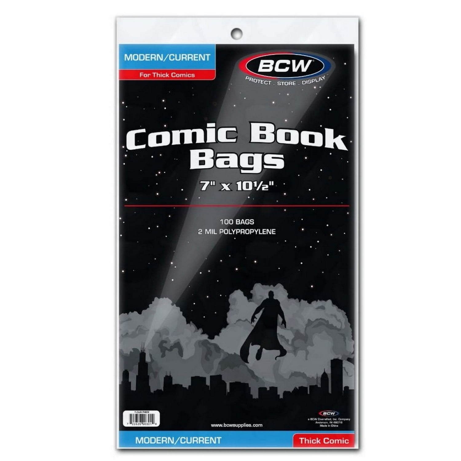 BCW Acid-Free Comic Book Protector Bags - Plastic Storage for ...