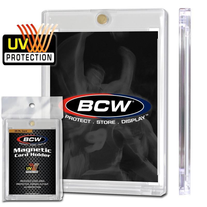BCW 35pt Magnetic Card Holders One-Touch Trading Card Case – 5 Pack ...