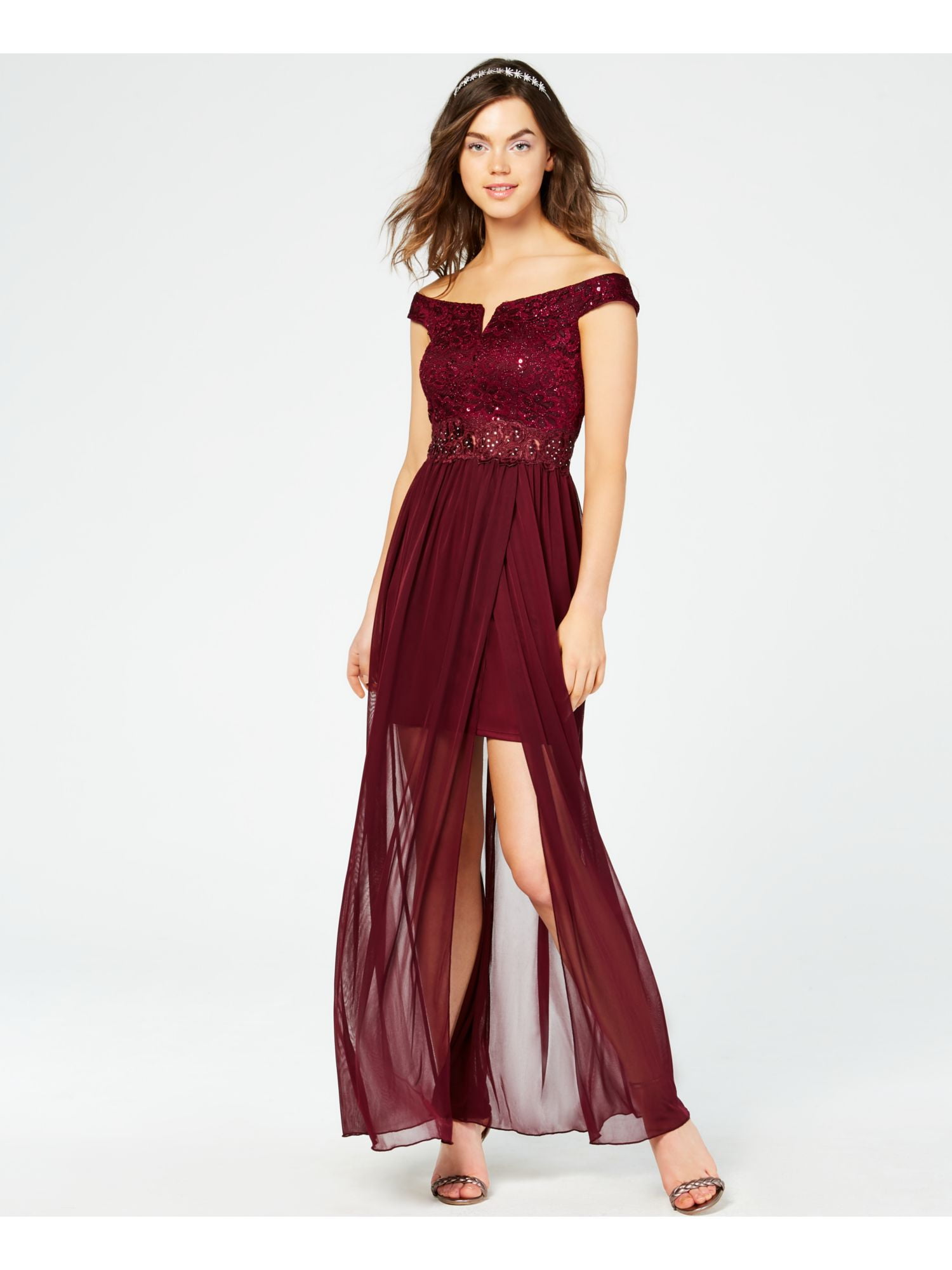 BCX $89 Womens New Burgundy Off Shoulder Short Sleeve Sheath Dress 5 ...