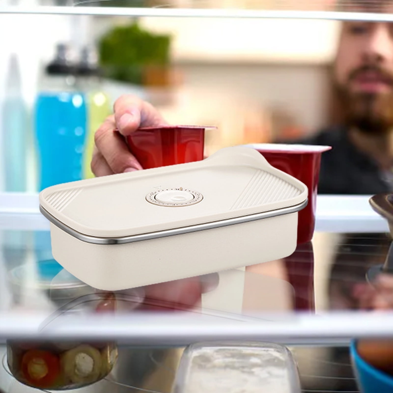 BCZHQQ 1 PC Square 304 Microwaveable Safe Stainless Steel Food ...