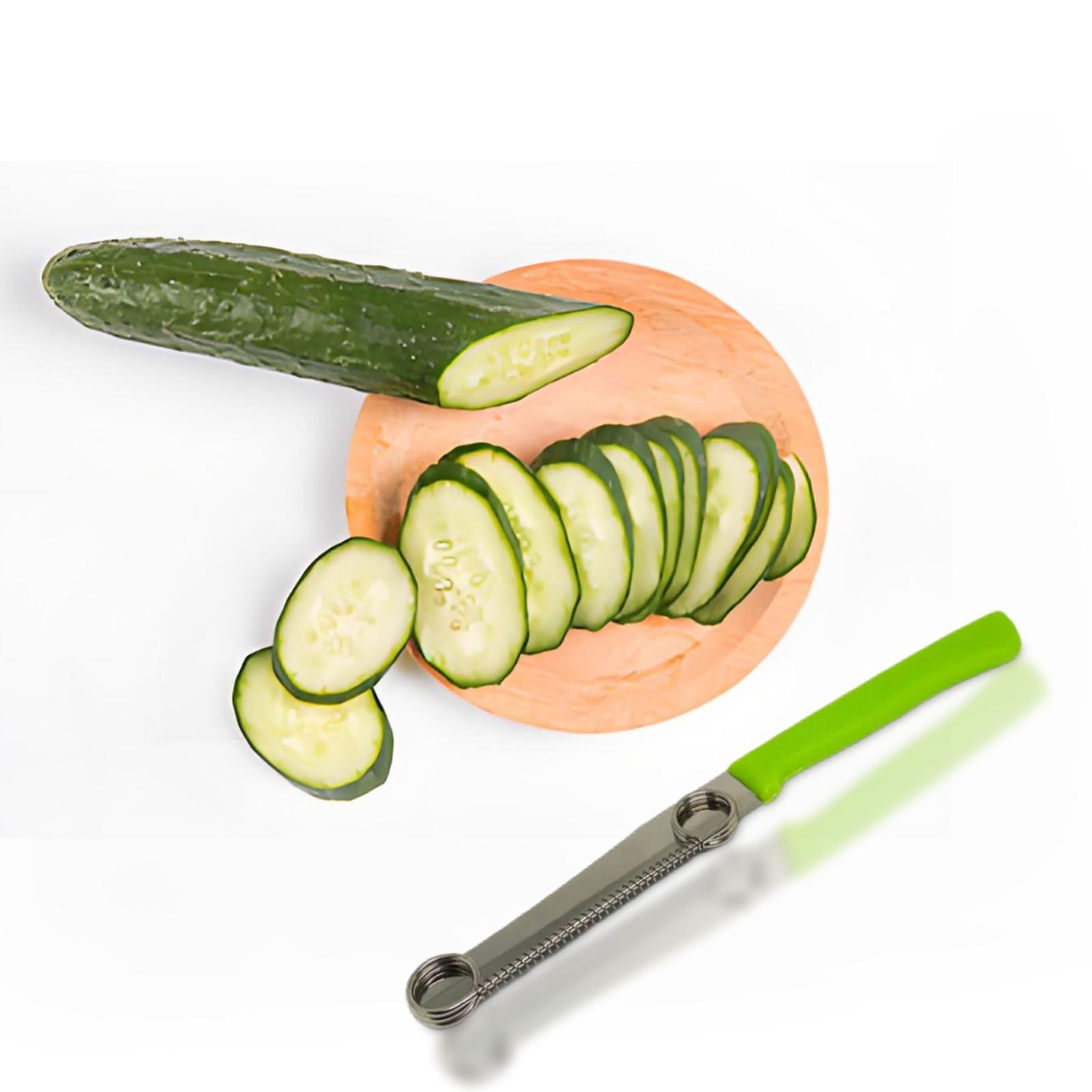 BCZHQQ Adjustable 2-in-1 Spring Slicer Knife,Precision Veggie & Fruit ...