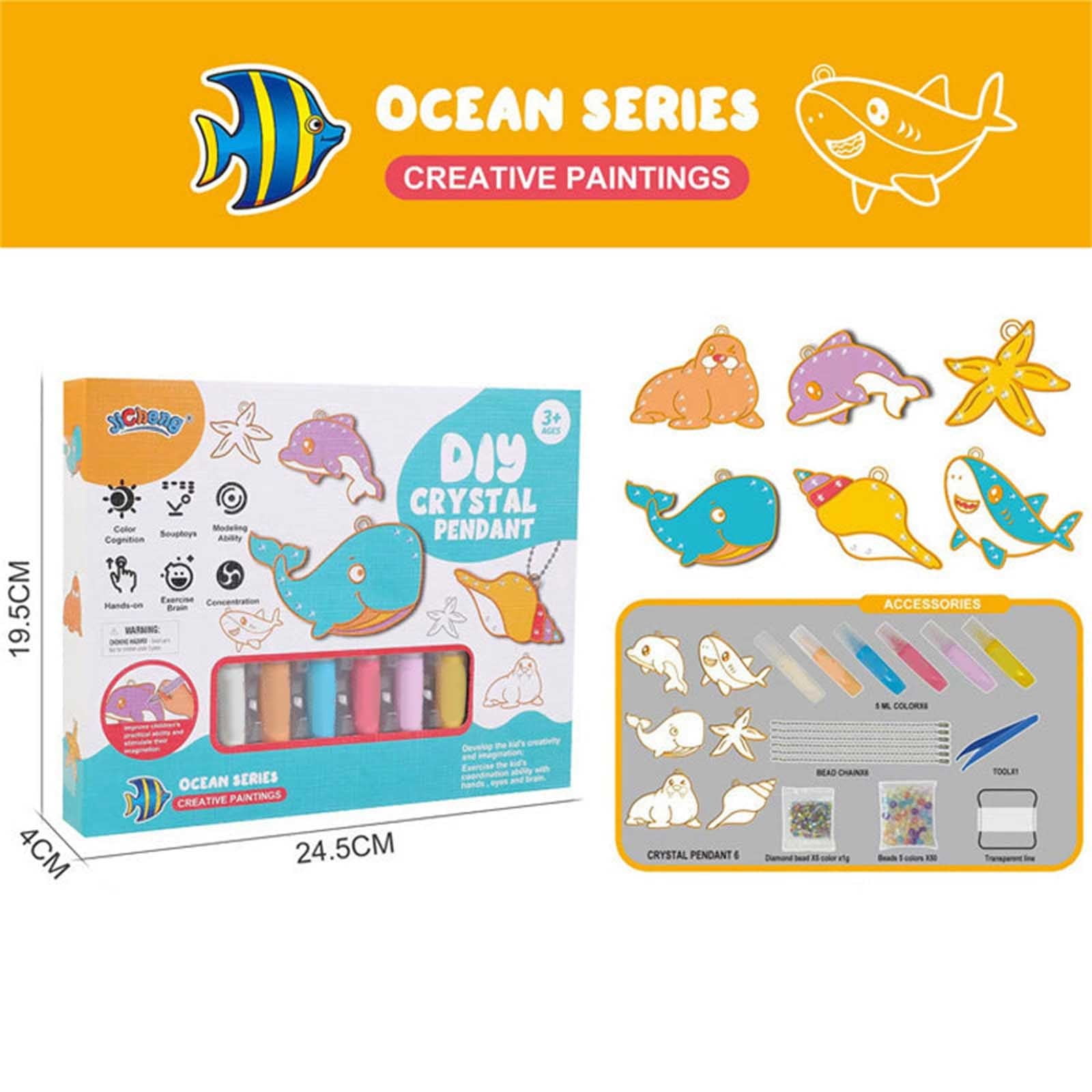 BCZHQQ Arts and Crafts Painting Kit for Kids Ages 4-8,Paint Your Own ...