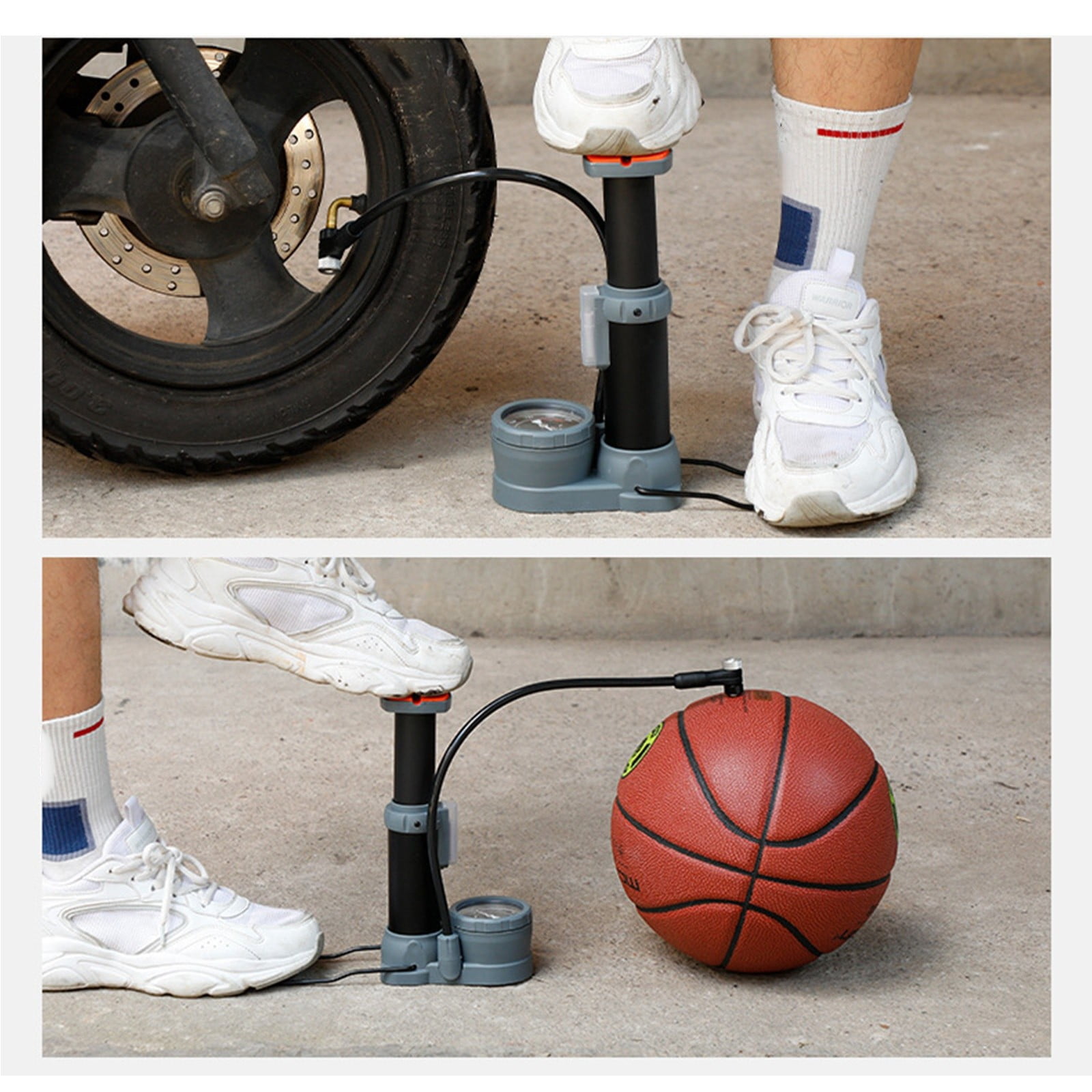 BCZHQQ Bike Pump with Gauge,High Pressure,Floor Bicycle Pump,Bike Tire ...