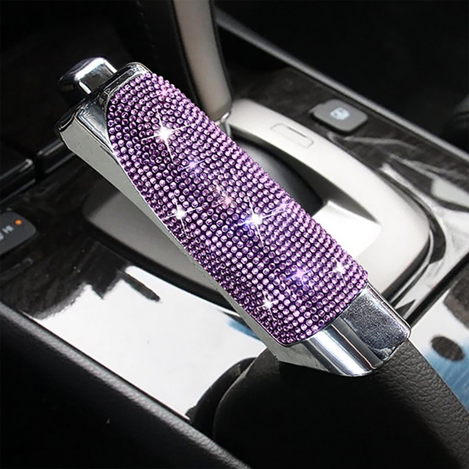 BCZHQQ Car Handbrake Cover,Carbon Fiber Hand Brake Cover Car Decorations Handbrake Protective ...