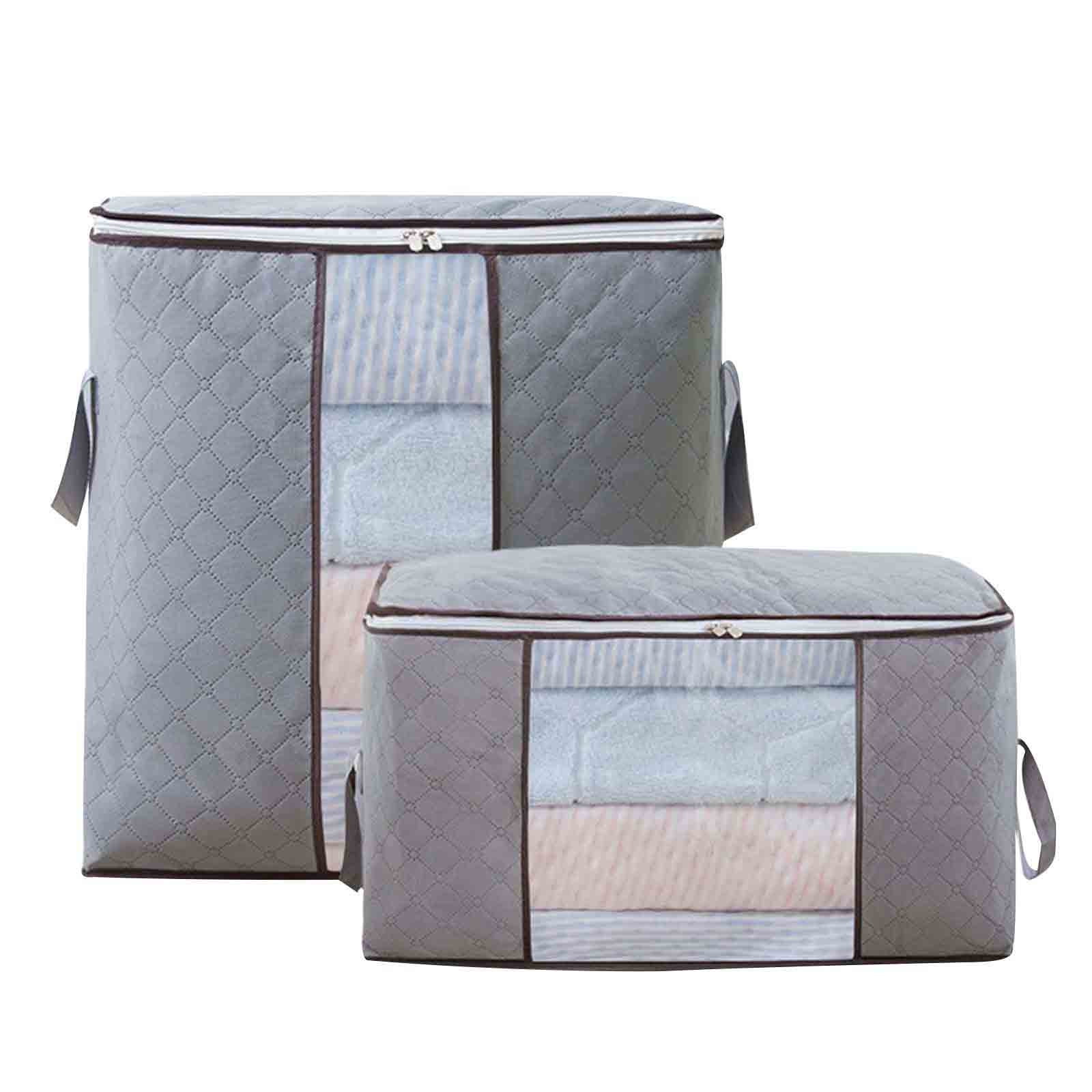 BCZHQQ Cotton Linen Fabric Storage Bin Box with Steel Frame Foldable ...