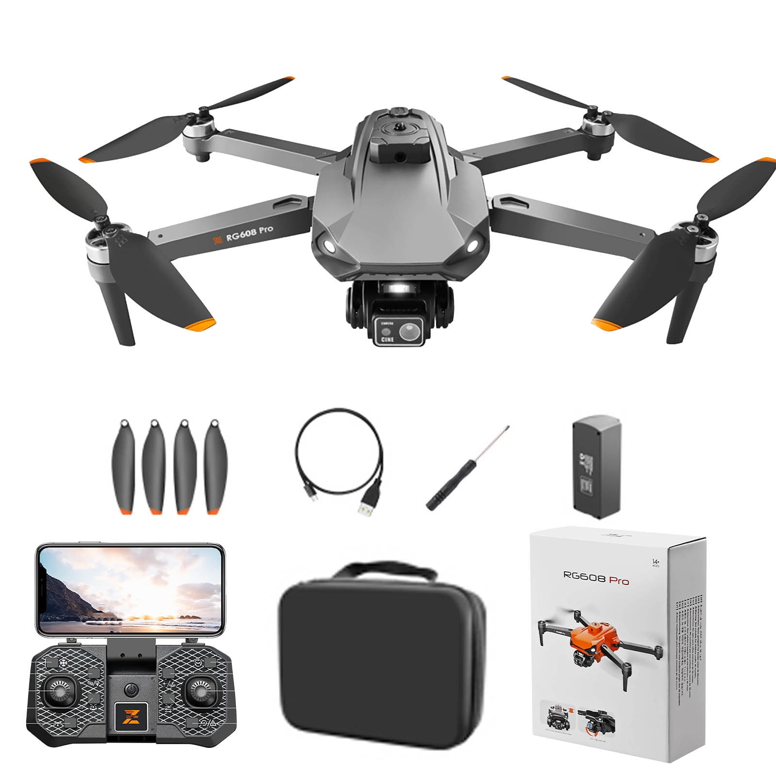 BCZHQQ Dual Camera Night Vision Drone: Lift Obstacle Avoidance, Aerial ...