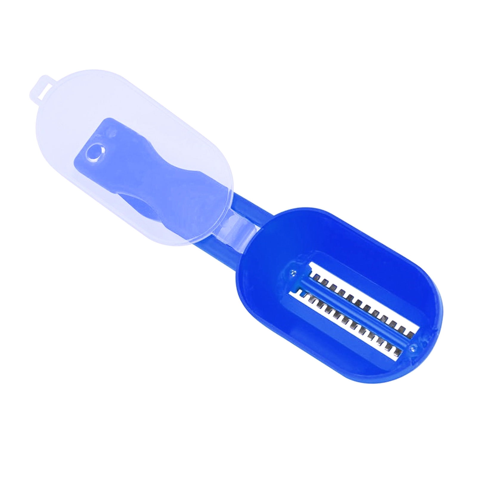 BCZHQQ Fish Skin Scaler with Clear Cover Stainless Steel Fish Scale ...
