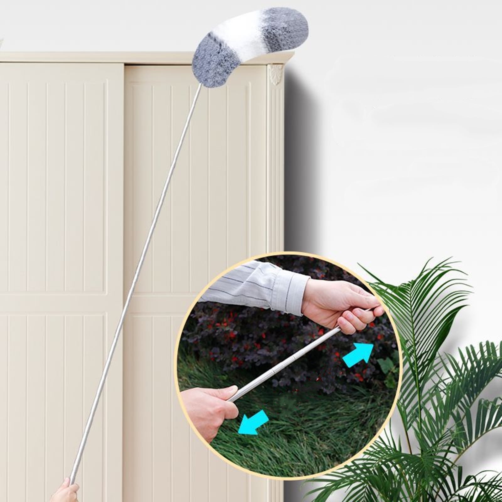 BCZHQQ Microfiber Feather Duster Extendable Duster with 100 inches ...