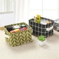 BCZHQQ Mini Storage Baskets Collapsible Canvas Basket Bins Desk Nursery ...