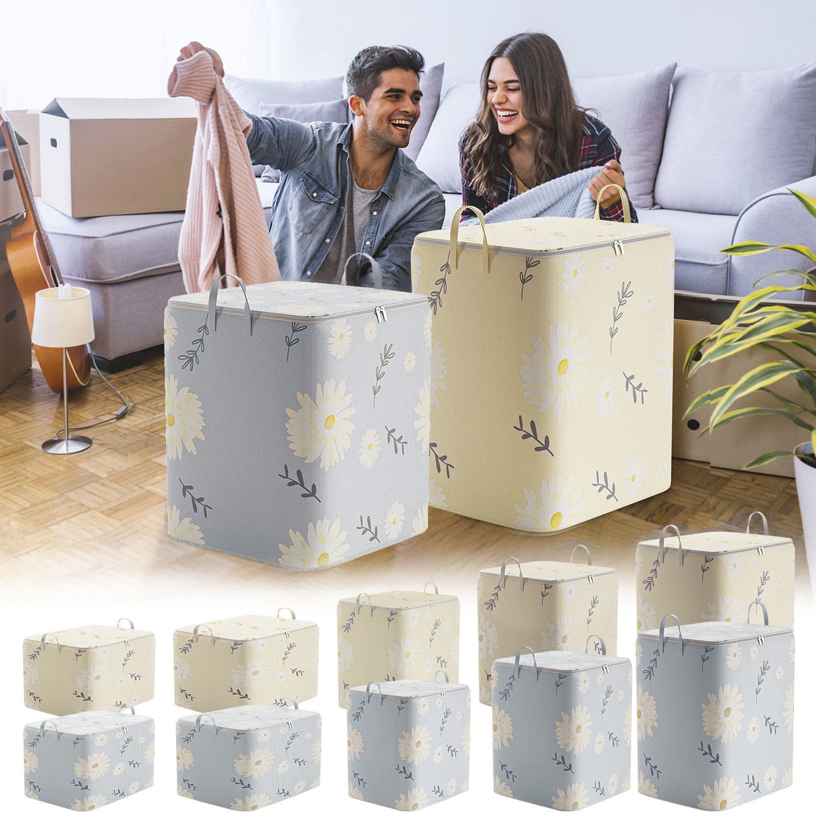 BCZHQQ Moving Bags,50 L Moving Supplies,Moving Boxes,College Packing Storage Boxes with Lids ...