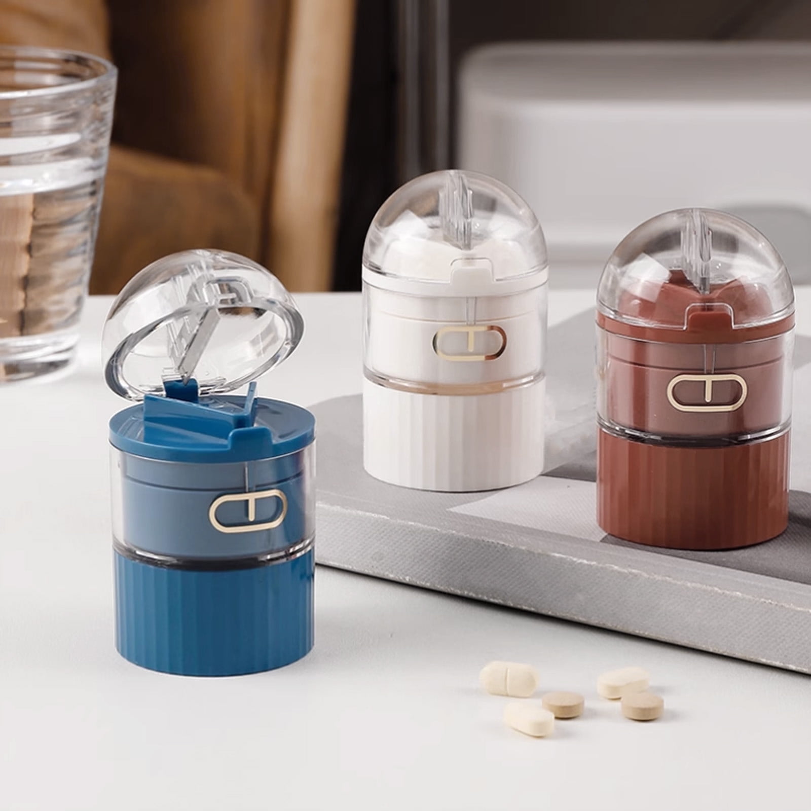 BCZHQQ Pill Cutter,Pill Crusher and Grinder,Pill Pulverizer Grinder ...