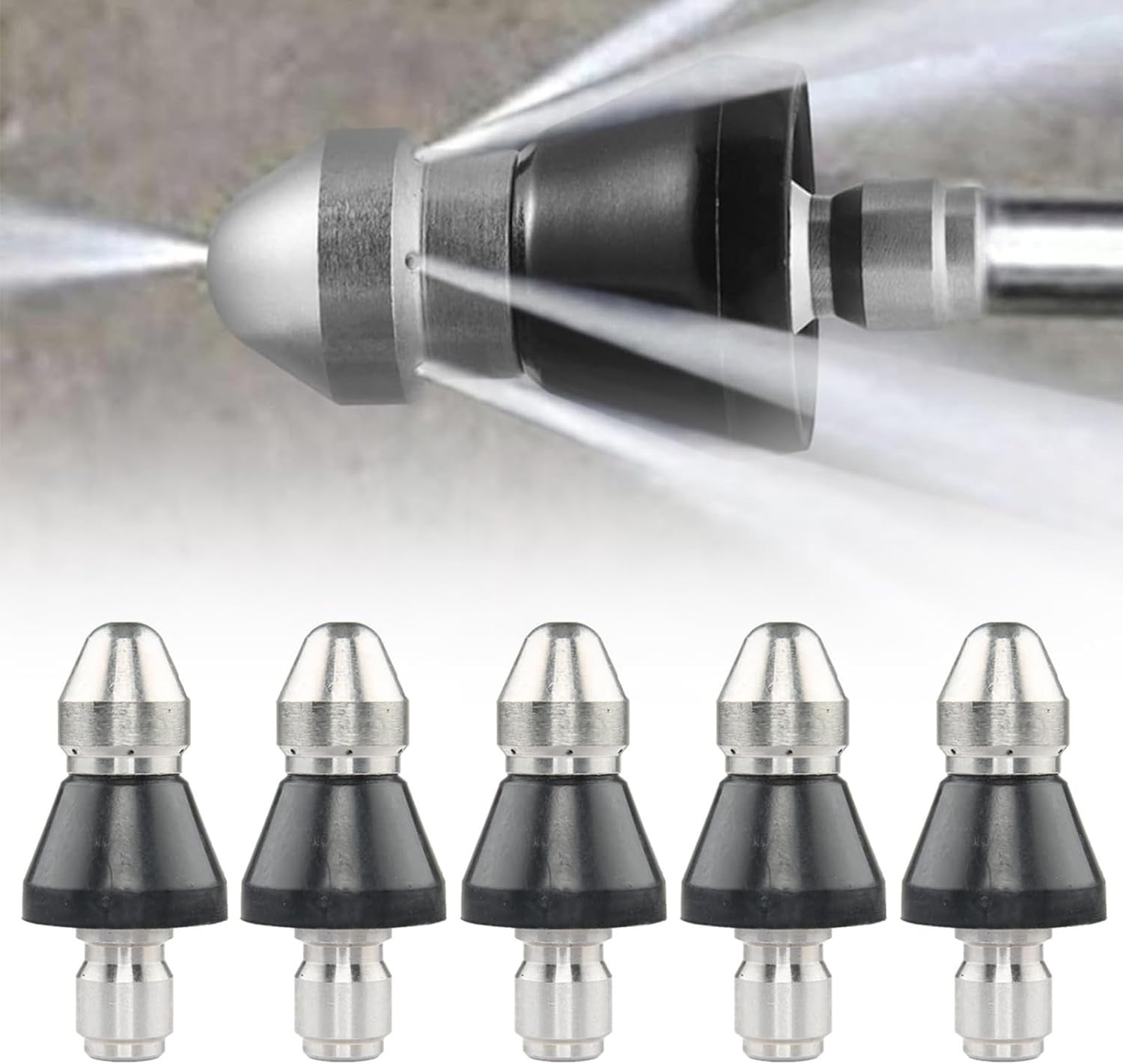 BCZHQQ Pressure Washer Sewer Jetter Nozzle with Stainless Steel,Mini ...