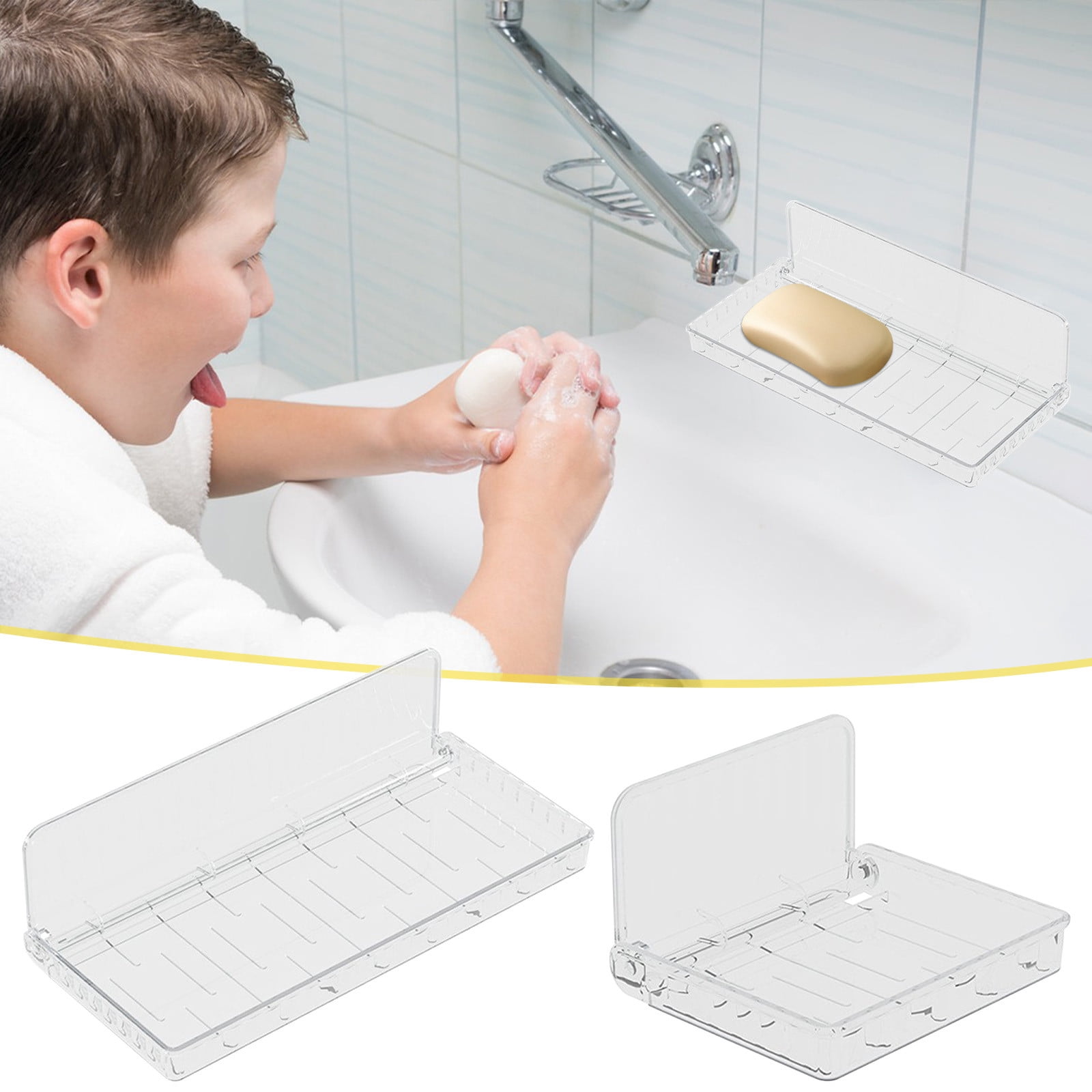 BCZHQQ Shower Caddy with Razor Holder and Hook,No Drilling Adhesive ...