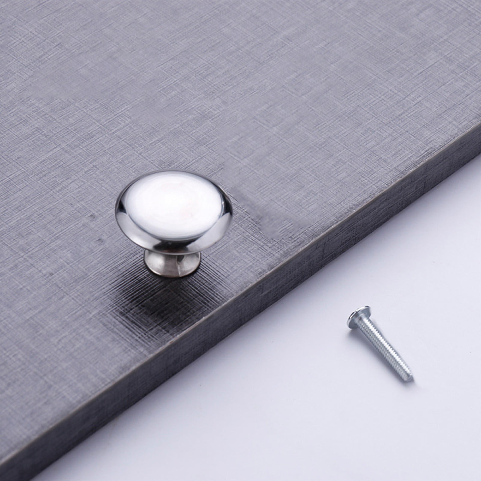 BCZHQQ Silver Cabinet Hardware Round Mushroom Knob Drawer Handles 30mm ...