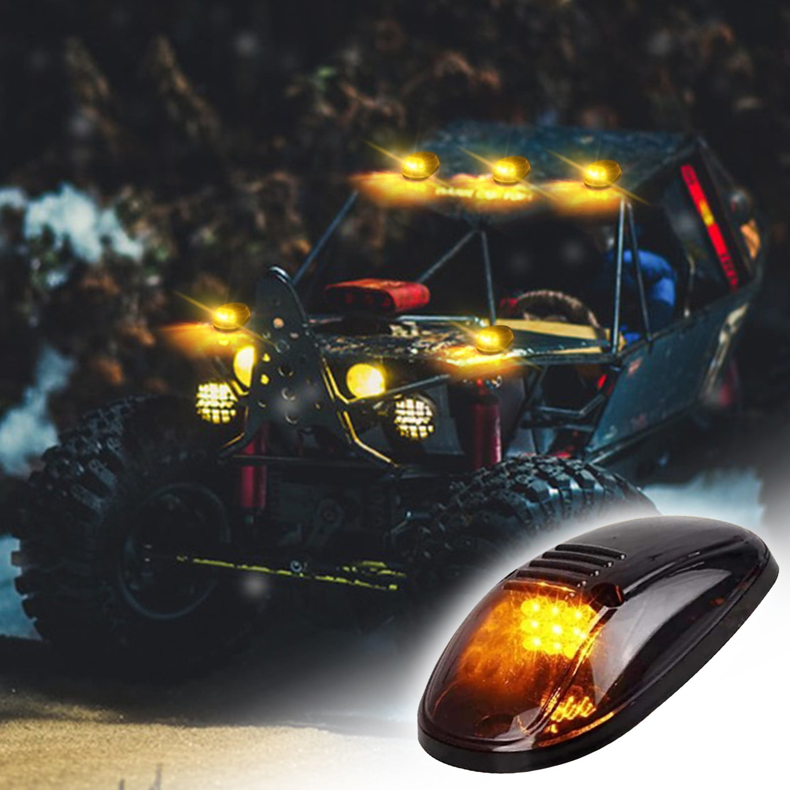 BCZHQQ Smoke Lens Rooftop Cab Clearance Light,Roof Top Marker Running ...