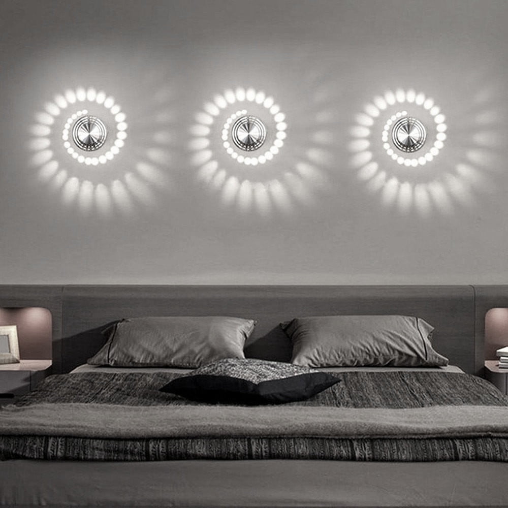BCZHQQ Spiral LED Wall Light,Colorful Spiral Hole Wall Lamp,Aluminum ...